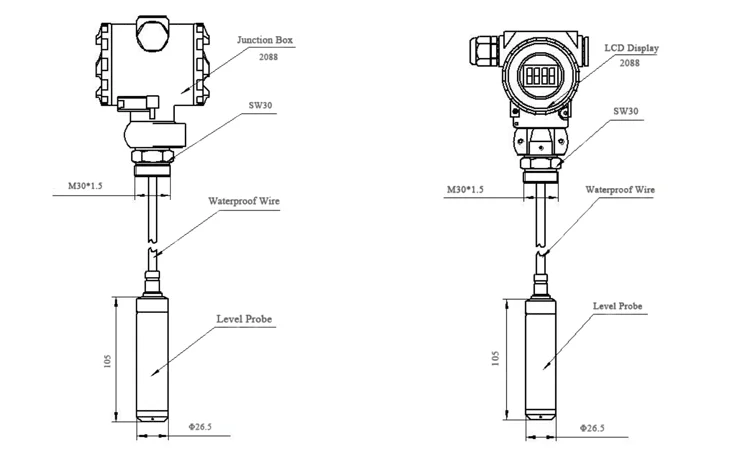 Glt560 Split Type Electronic Water Level Sensor - Buy Water Level ...