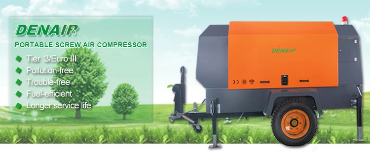 200 Cfm Air Compressor Diesel Powered Mobile Iso Ce - Buy 200 Cfm Air ...