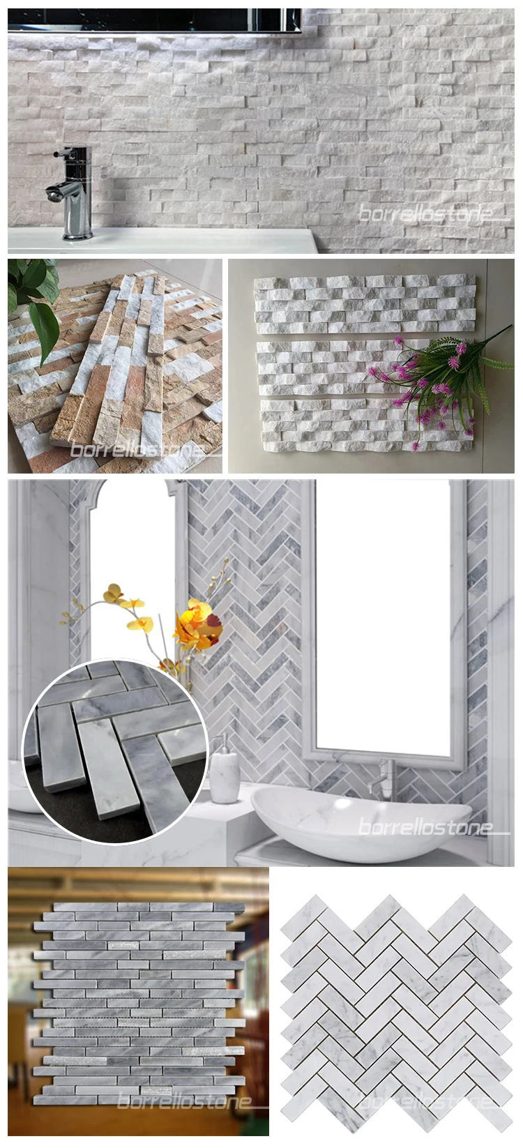 White Stone Wall Cladding For Living Room - Buy White Stone Wall ...