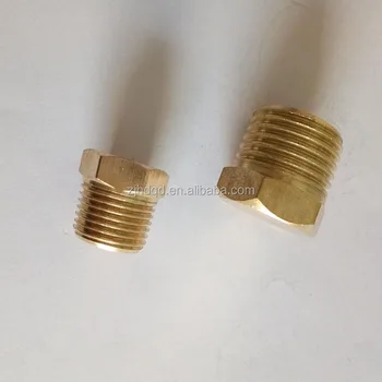 Male 1/4" Npt Brass End Cap,Choke Plug 1/8 3/8 1/2" - Buy Brass End Cup ...