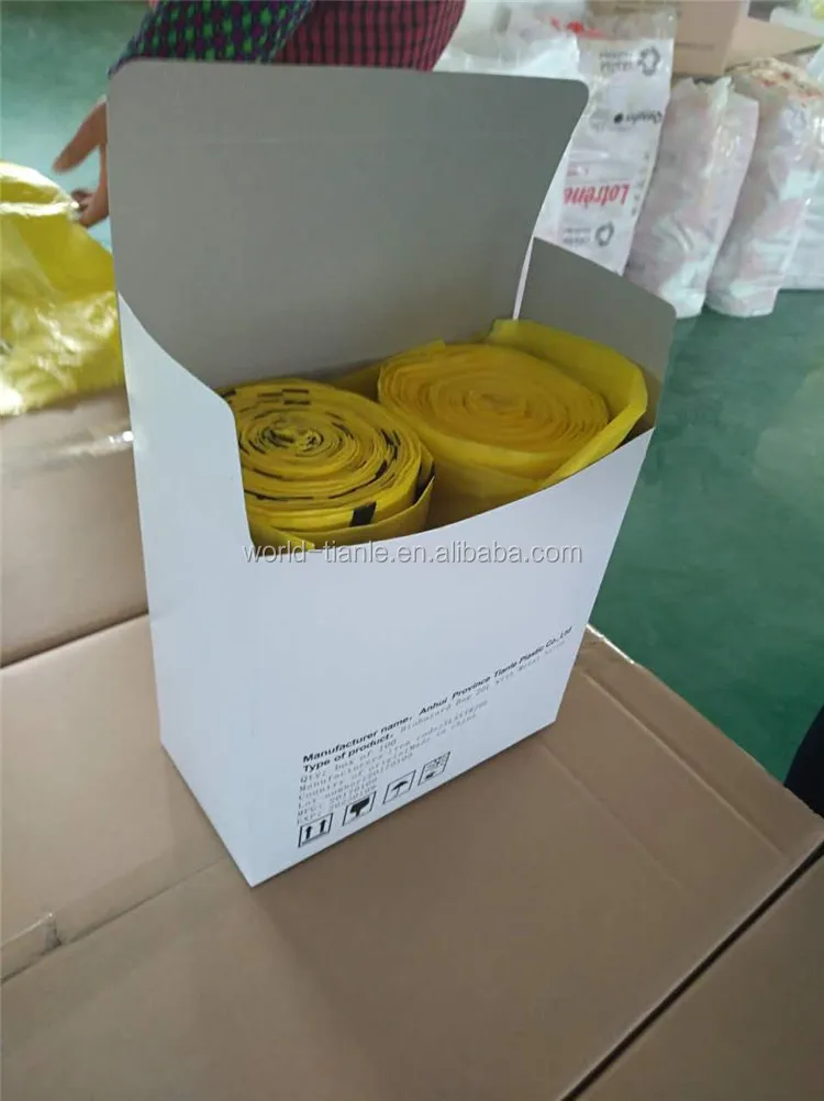 Heavy Duty Yellow Biohazard Clinical Waste Disposal Bag,31x38'' - Buy ...