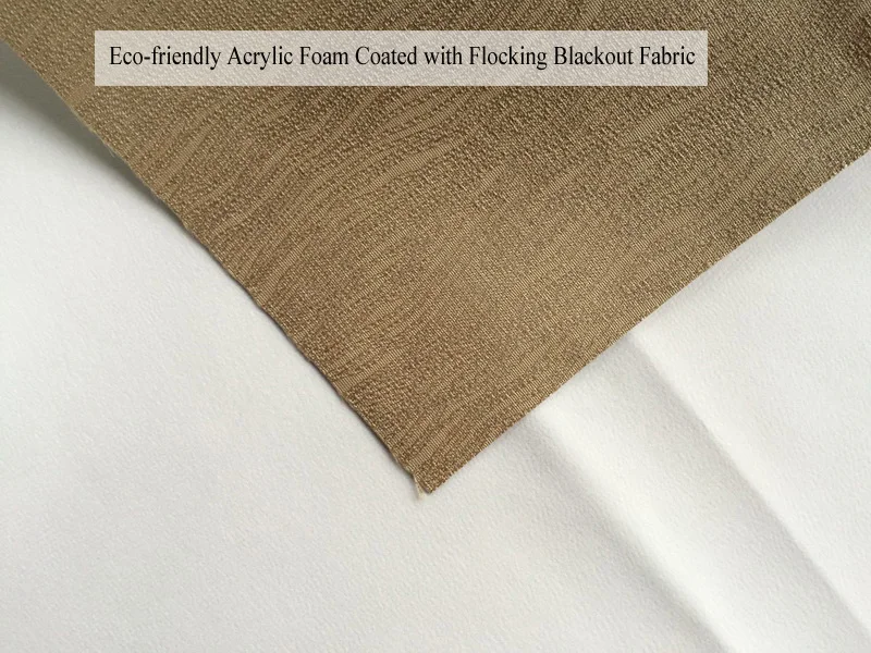 Jacquard Pattern Acrylic Backing 3 Pass Blackout Fabric for Hotel ...