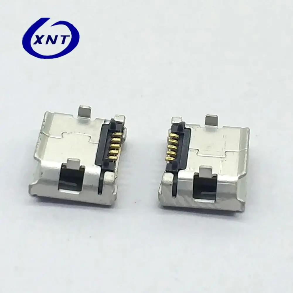 Magnetic Micro Usb B Type 5 Pin With Flange With Post Socket - Buy ...