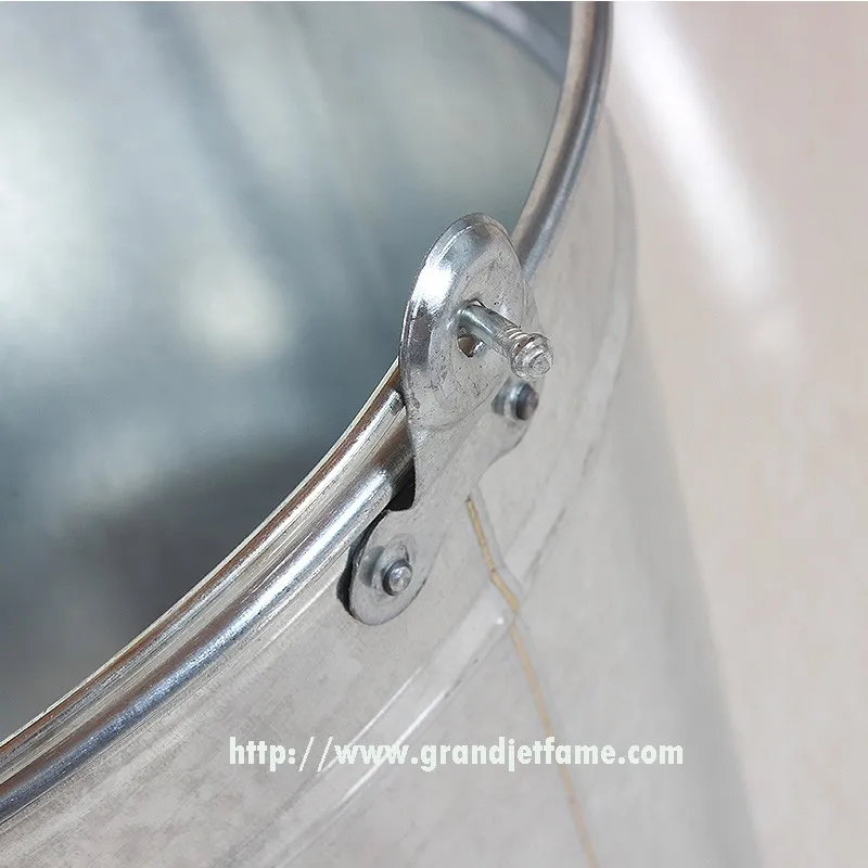 Durable Metal Water Bucket - Galvanized Zinc & Retractable