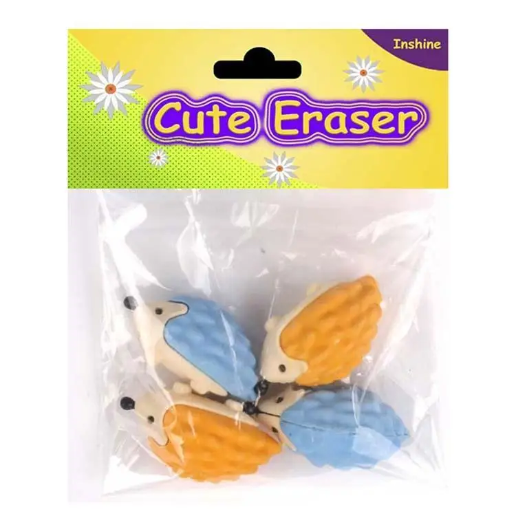 Cute Shaped 3D Erasers Set - Fun Promotional Gifts