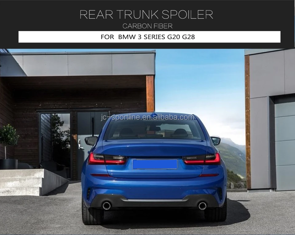 BMW G20 330i M340i Rear Ducktail Spoiler - Carbon Fiber