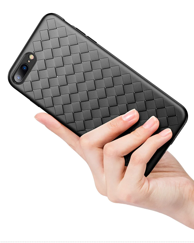 Best Selling Woven Weave Pattern Breathable Soft Tpu Mobile Phone Case ...
