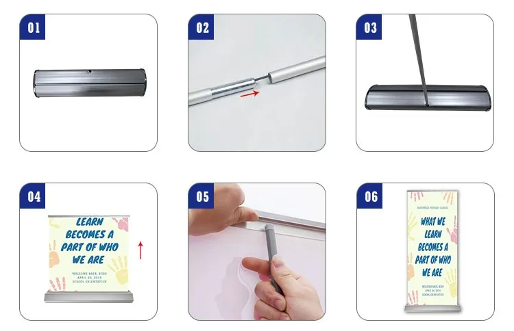 Odm Led Roll Up Banner Light Roll Up Banner 85 X 200 Roll Up Banner For ...