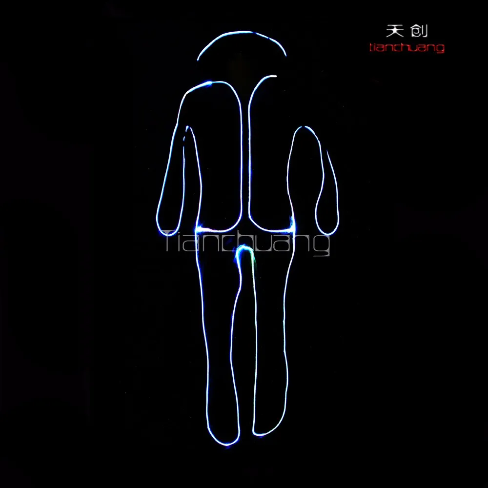 Led Light Up Stickman Stick Figure Hoodies Costumes For Adults Kids ...