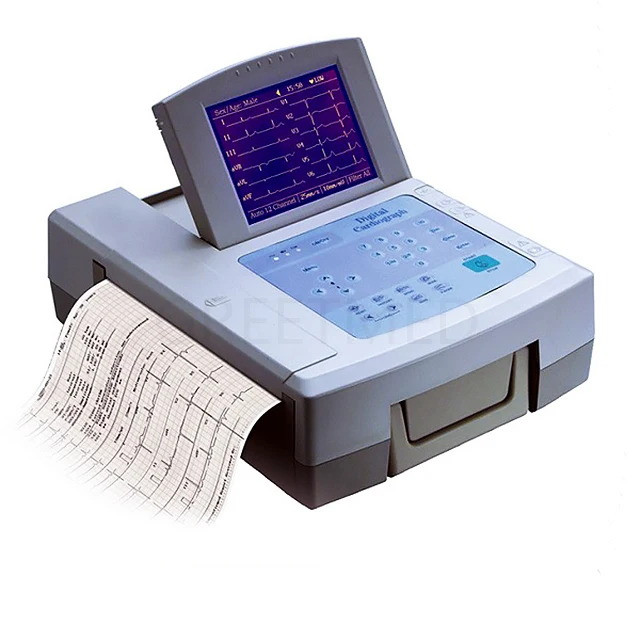 12 Channel Interpretive Electrocardiograph Portable Ecg Machine - Buy ...