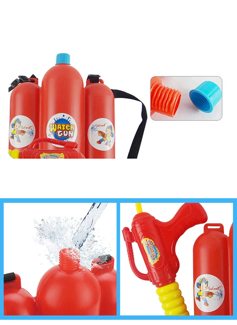 Fireman Plastic Backpack Gun Water Pump Toy For Kid - Buy Water Pump ...