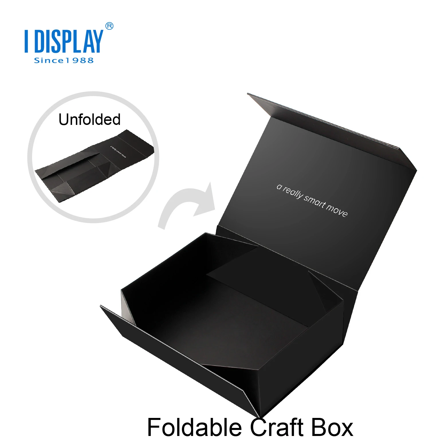 Customizable Flat Folding Cardboard Gift Boxes with Magnetic Closure