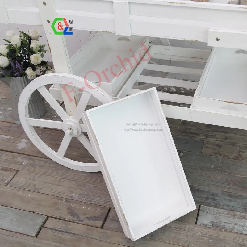 Wooden Candy Display Cart - F-Orchid Wood Food Carts for Sale