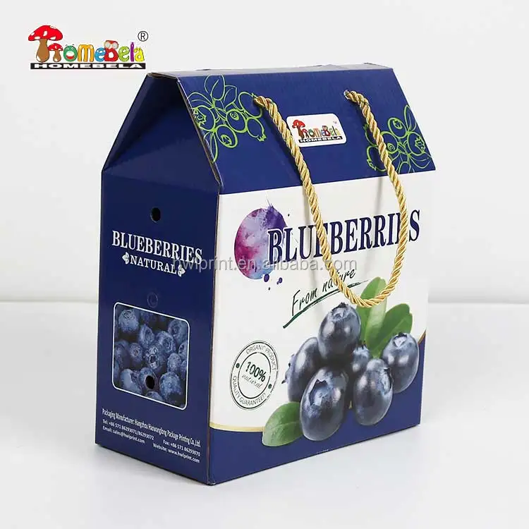 Eco-friendly Blueberry Packaging Boxes - Handmade & Durable