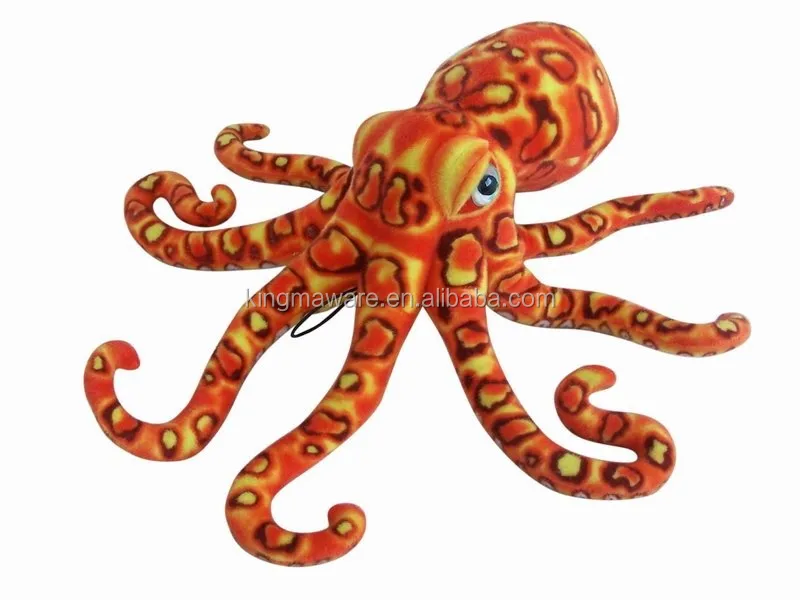 Plush Octopus Toy Realistic Stuffed Octopus Plush Toy Yellow Color ...