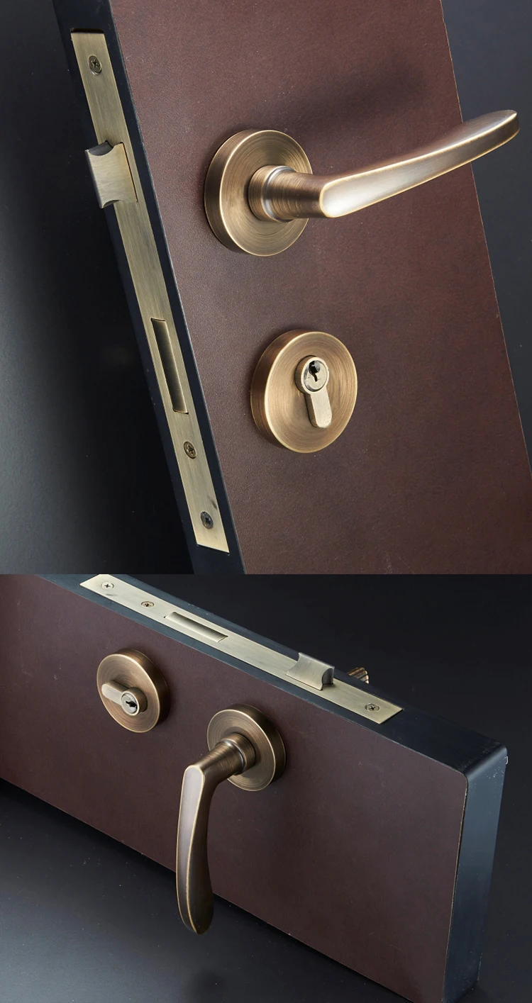 Silent Indoor Round Door Lock Modern Bathroom Double Open Mother ...