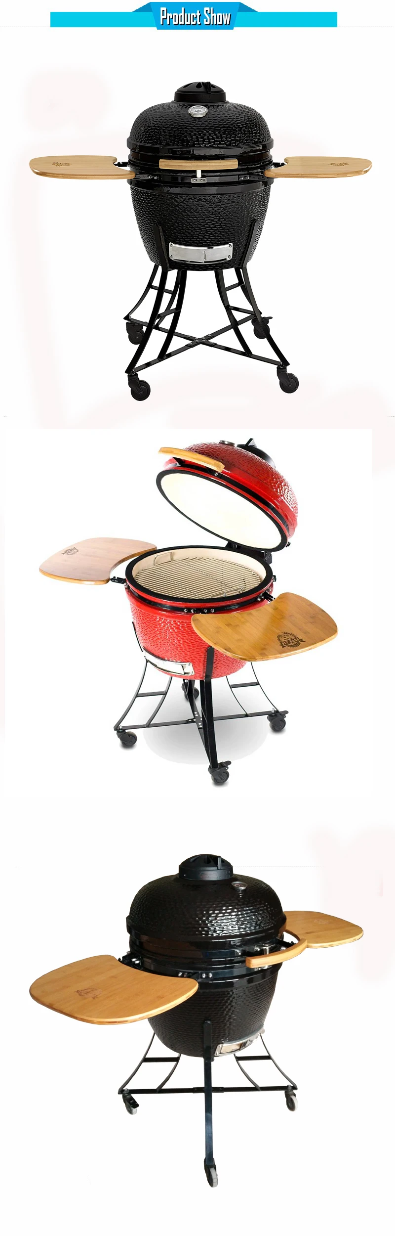 SEB KAMADO 24 Inch Ceramic BBQ Grill - Versatile & Durable