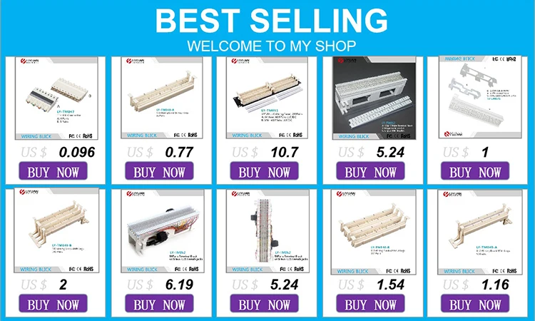 100 Pairs 110 Wiring Block Wiring Terminal Block With Legs 110 Type ...