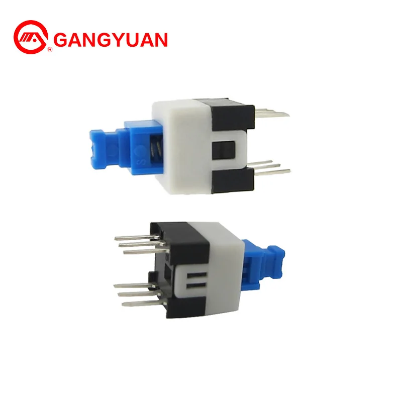 6 Pin Plastic RGB Vertical Mini Pushbutton Switch 24V