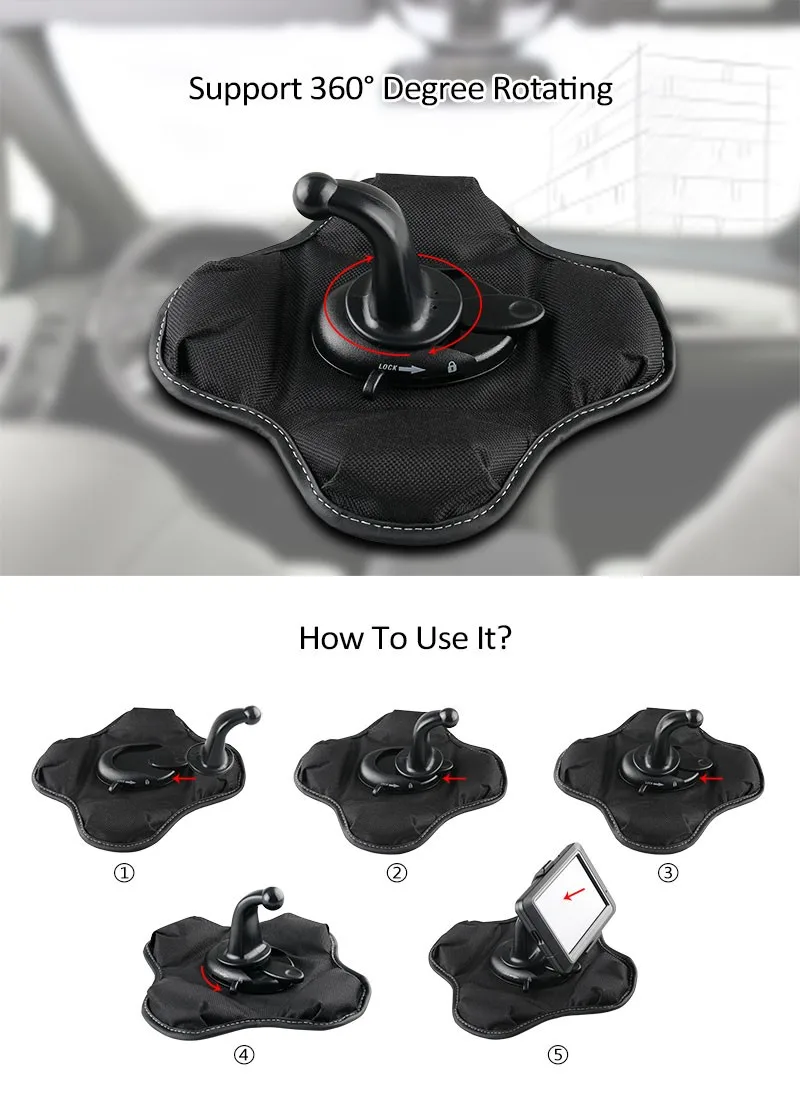 Garmin GPS Accessories - Friction Dash Mount for Cars