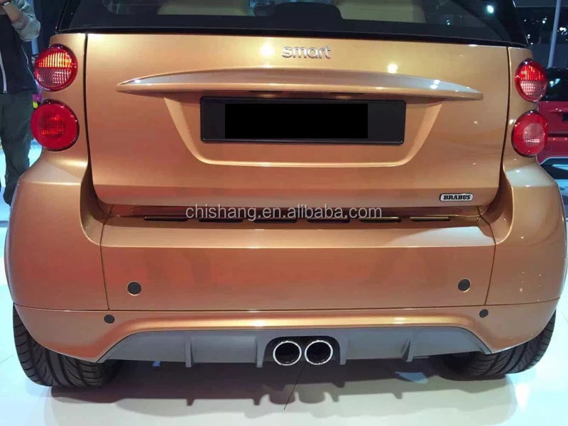 Pp Material Black Rear Spoiler Diffuser Bumper Guard Protector For Benz ...