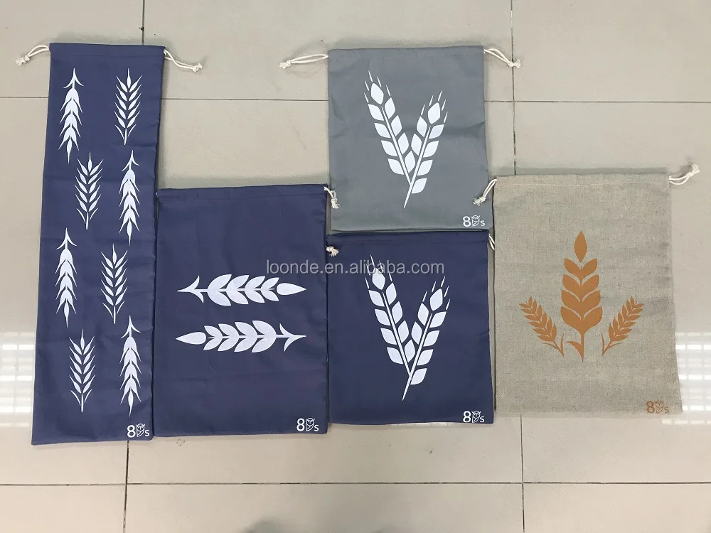 Natural Linen Bread Bags 2-pack 11 X 15" Ideal For Homemade Bread ...