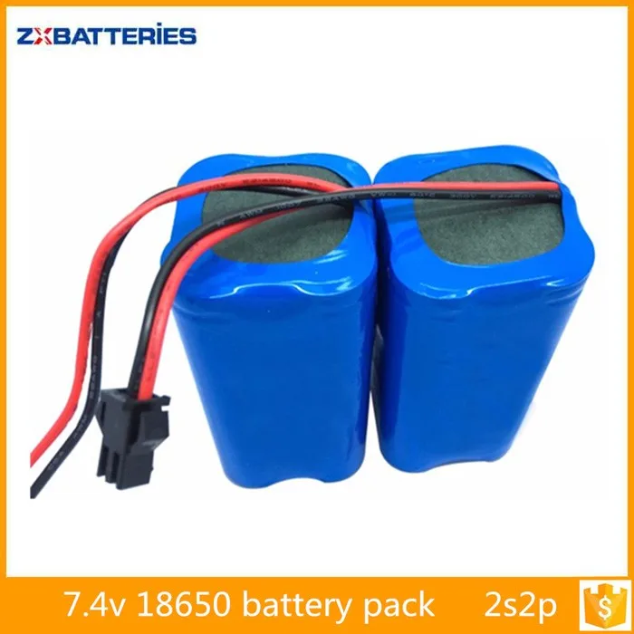 18650 Cells 2s2p 7.4v Rechargeable Li-ion Battery Powered Led Par 7.4v ...