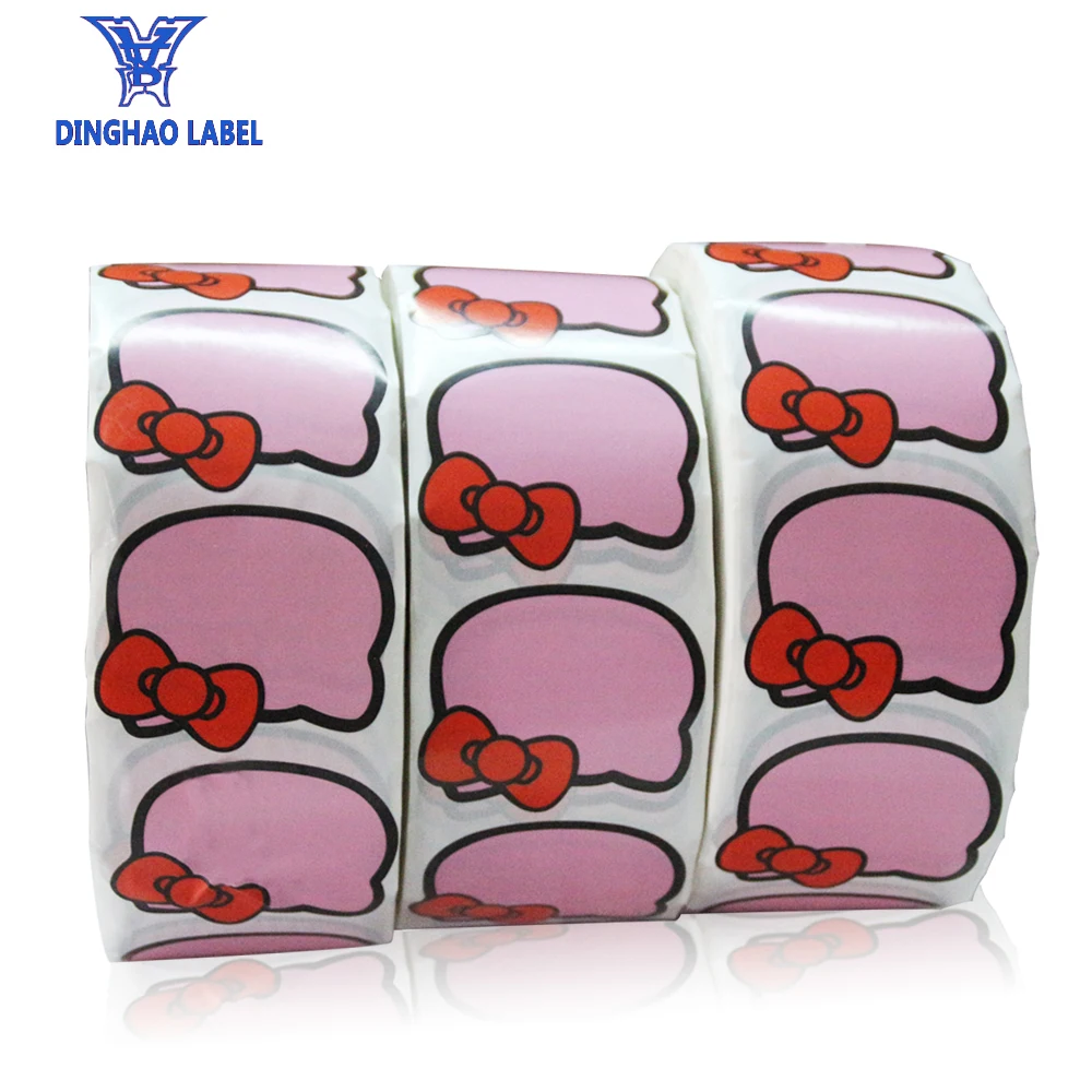 Custom Printed Hello Kitty Labels Cat Design Promotion Adhesive Label ...