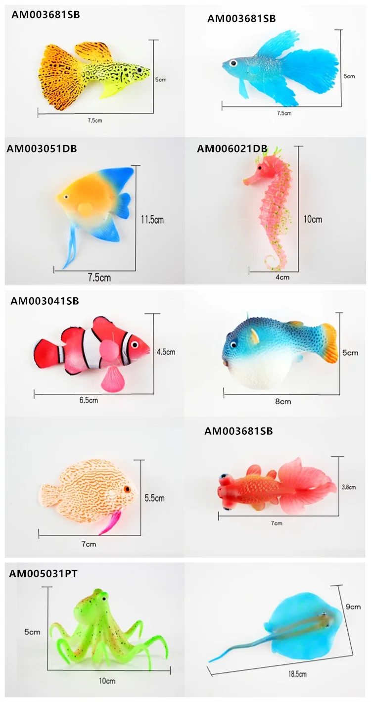 Artificial Floating Swimming Aquarium Plastic Fish - Buy Aquarium ...