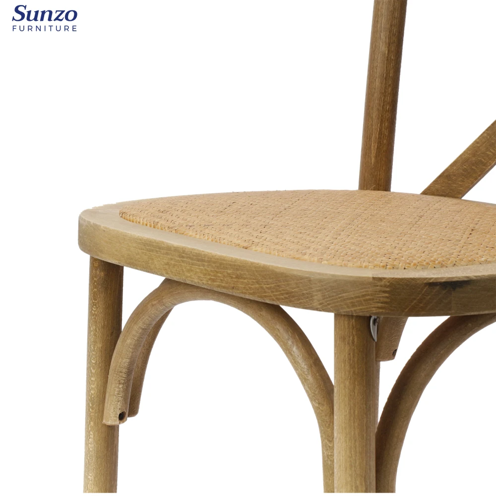 Modern Wood Cross-Back Dining Chair New Style for Events Weddings ...