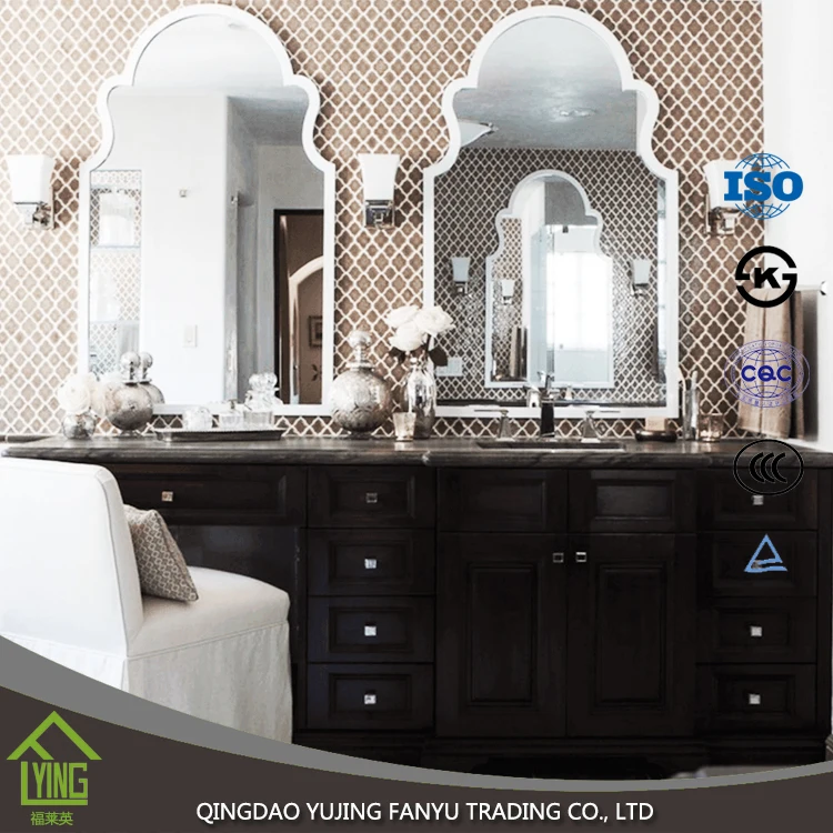 Diamond Shape Bathroom Mirror Panels 4/5/6mm Thickness Aluminum Mirror ...