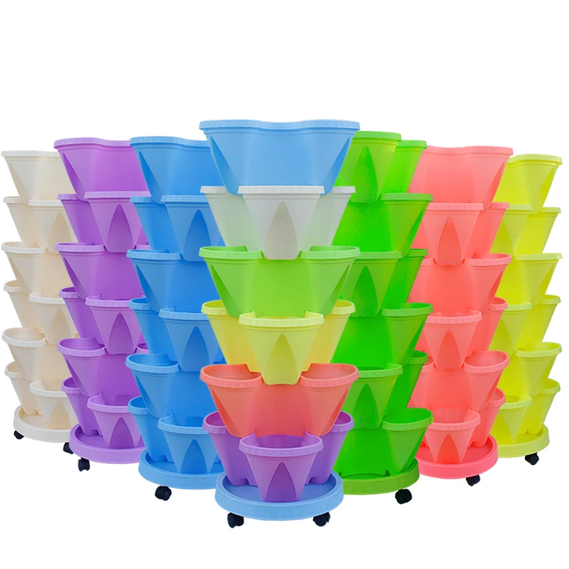 Hydroponic Growing Systems Vertical Garden Tower Flower Pots - Buy ...