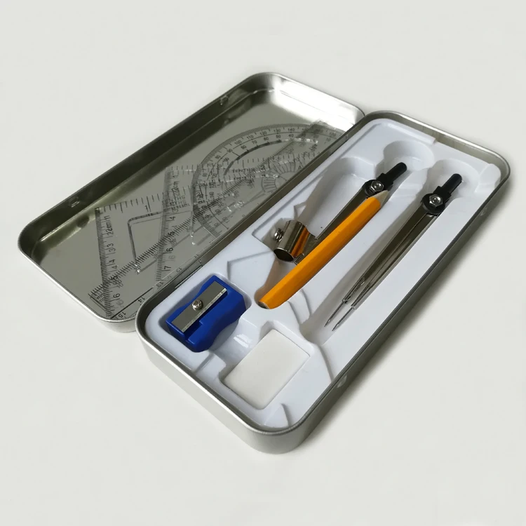 School Stationery 9 Pcs Math Geometric Tools Mathematical Set - Buy ...