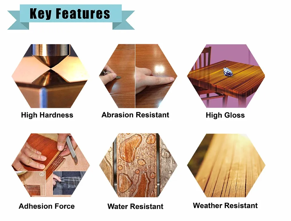 Waterborne 2K Polyurethane Wood Varnish Paint for Wood Furniture (PU-107)