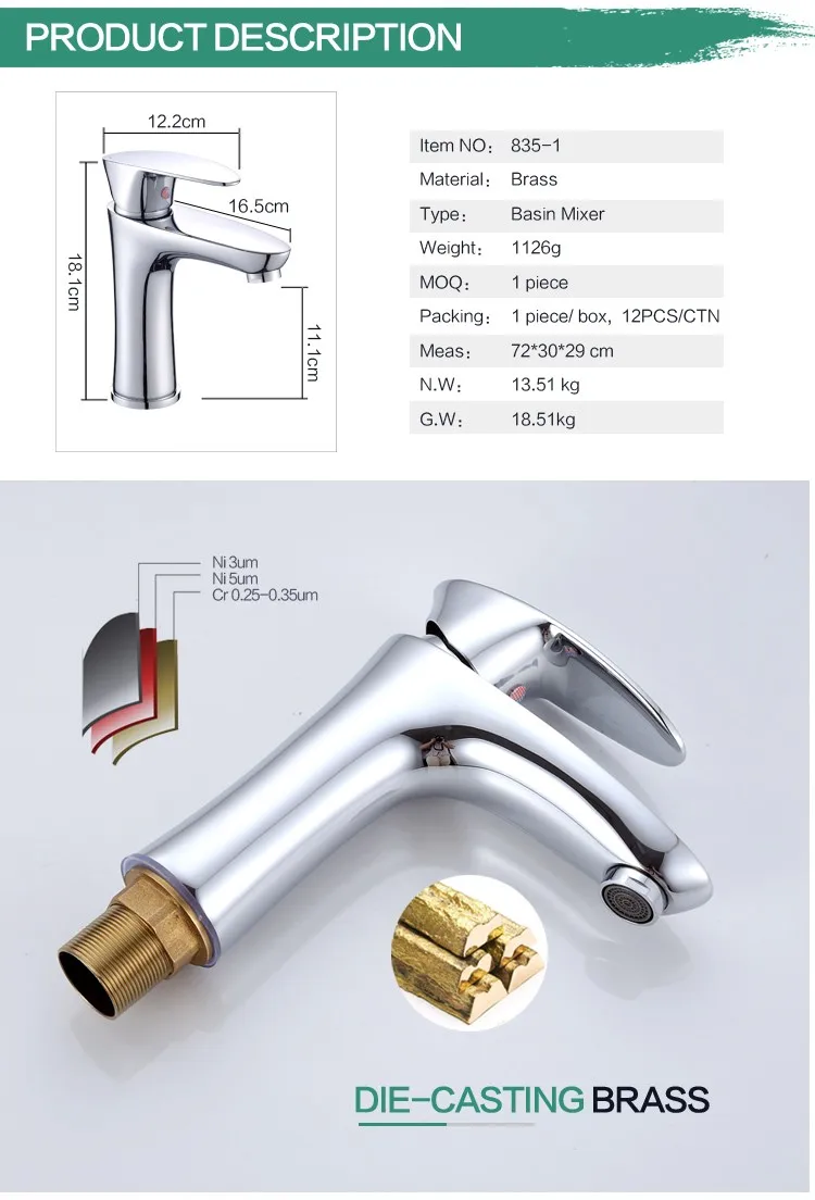 Rapsel Polished Chrome Brass Single Handle Royal Faucet For The ...