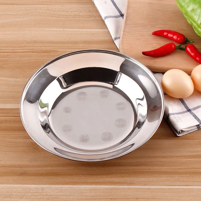 Stainless Steel Food Plates - Durable and Versatile