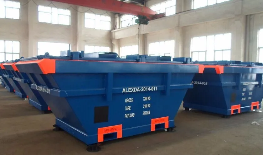 Dnv 2.7-1/en 12079 Boat Shaped Offshore Waste Skip Bin 4-15 Cbm ...