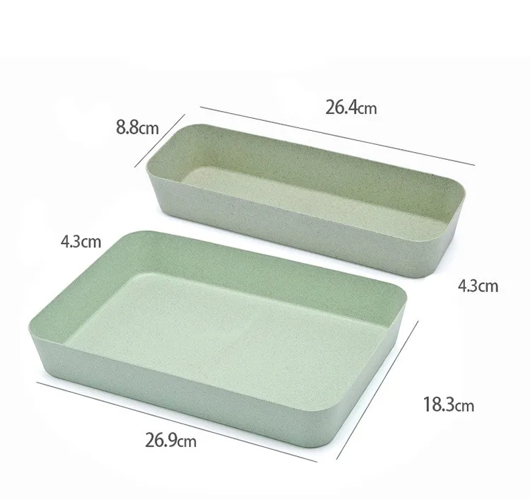 Wheat Straw Eco Plastic Container - Custom Logo Organizer