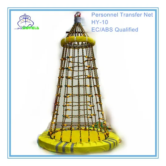 Marine Offshore Nylon Net Personnel Transferring Basket At Oil Platform ...