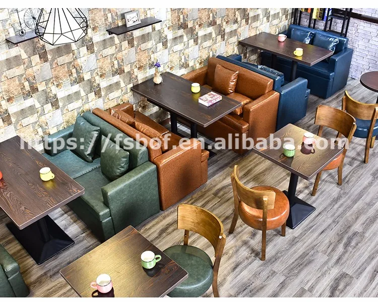 Used New Restaurant Booths Wholesale Cafe Furniture Leather Booth Sofa ...