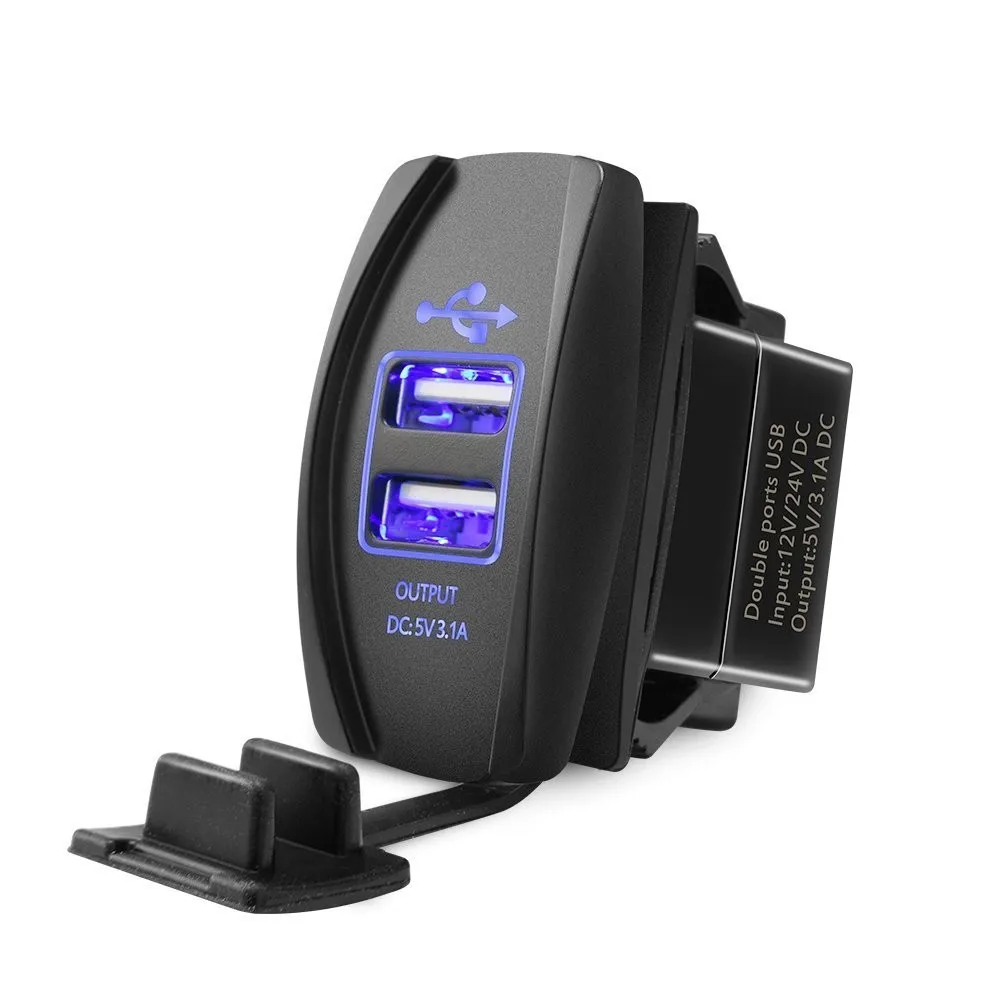 3.1a Dual Usb Car Charger With Electrical Charger Car On Bus Car Yacht ...