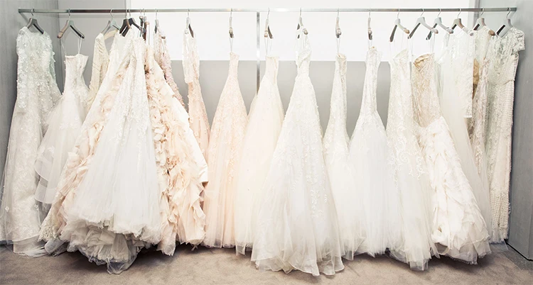 Custom High Quality Bridal Store Wedding Dress Display Rack Stand Shop ...