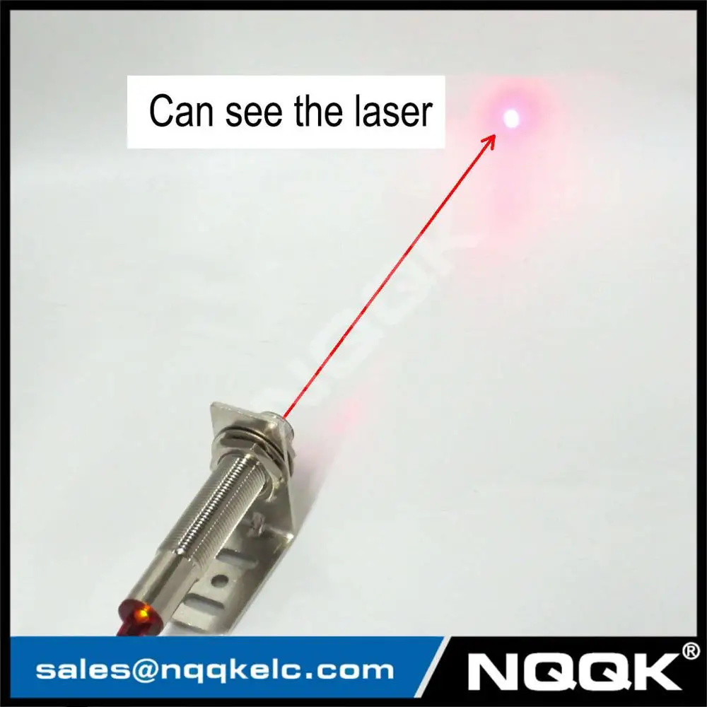 DC6V-36V NPN PNP M12 Laser Sensor - 50M Detection Range