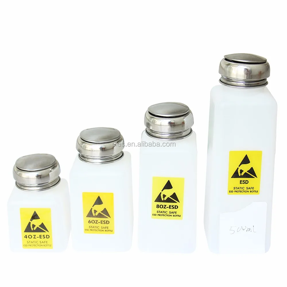 Esd-safe Solvent Dispensers - ELES Antistatic Alcohol Bottles