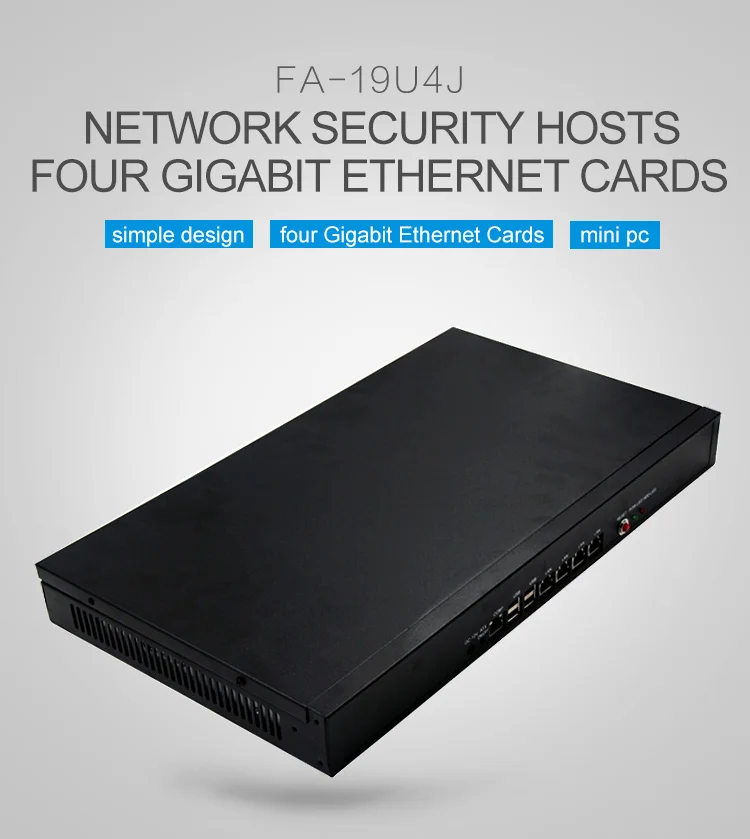 Industrial Mini Pc Pfsense Firewall J1800 N2806 4 Gigabit Ethernet Rj45 ...