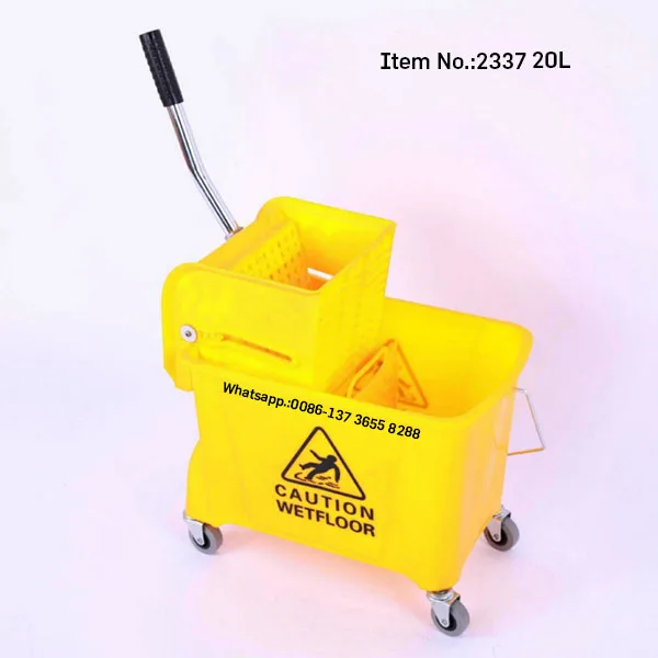 HQ2337 Yellow Color for Heavy Duty Cleaning Industrial 20L Mop Bucket ...