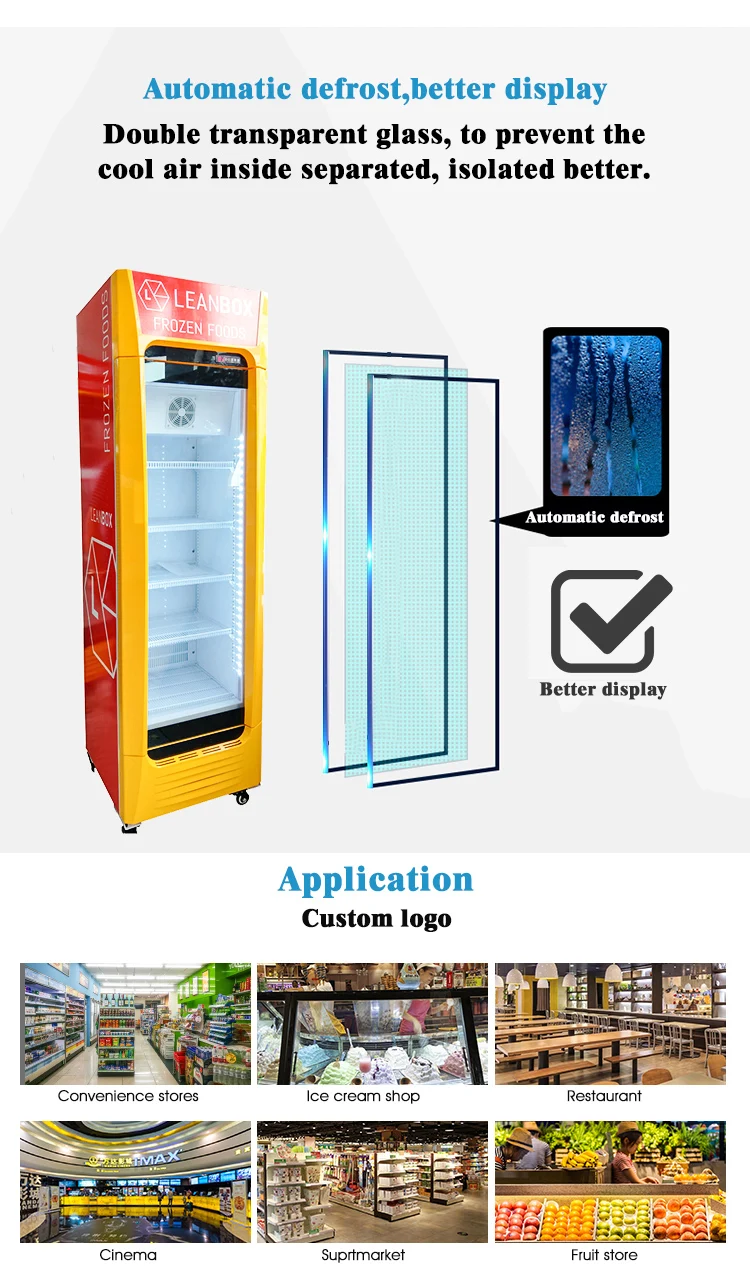 Sd-288b Commercial Nestle Stand Up Chest Freezer For Ice Cream - Buy ...