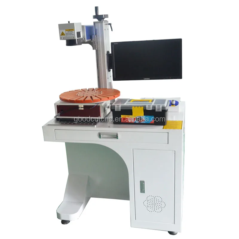 Automatic Turntable Fountain Pen Engraver Fiber Optic Laser Marking ...