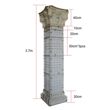 Diameter 25cm Square Concrete Roman Column Capital Mold - Buy Column ...
