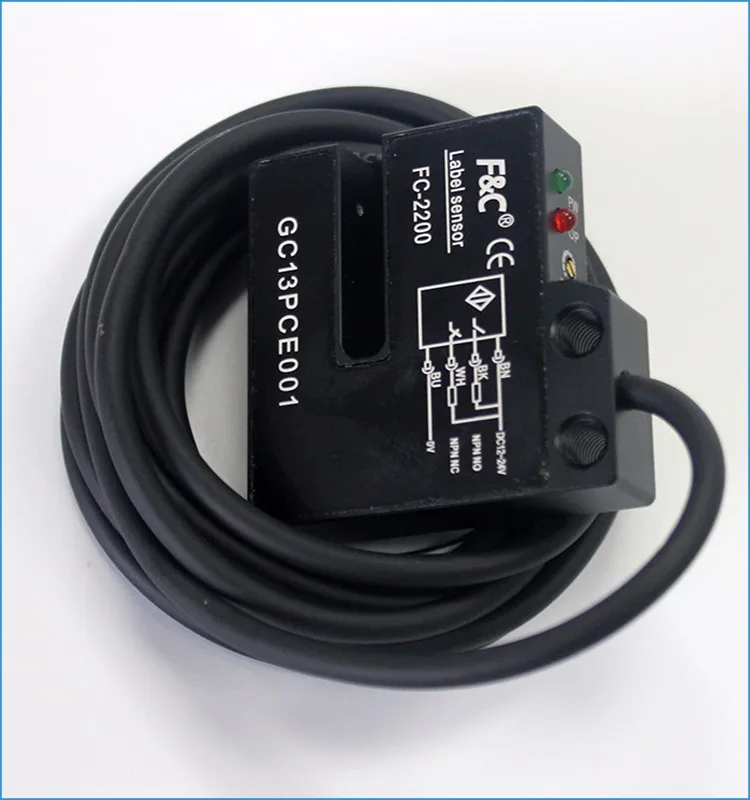 Dc12v 6mm Slot Label Sensor,Universal Label Detector Infrared Sensor ...